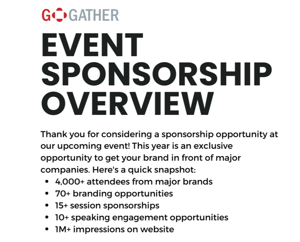 Why Your Sponsorship Package Needs an Executive Summary [+Template]