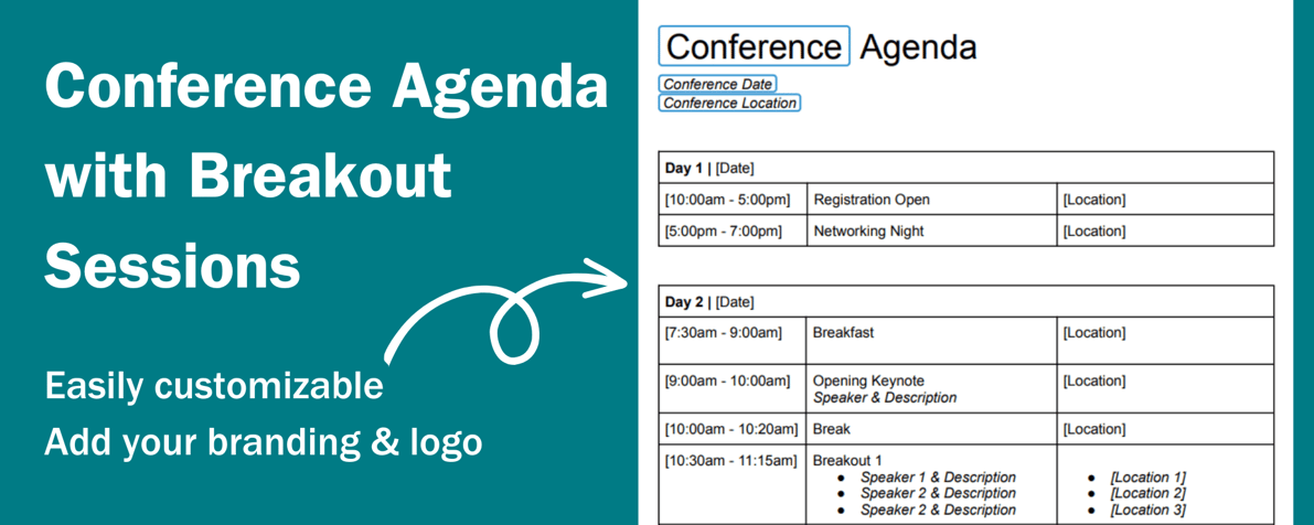 6 conference agenda examples and templates to improve engagement.