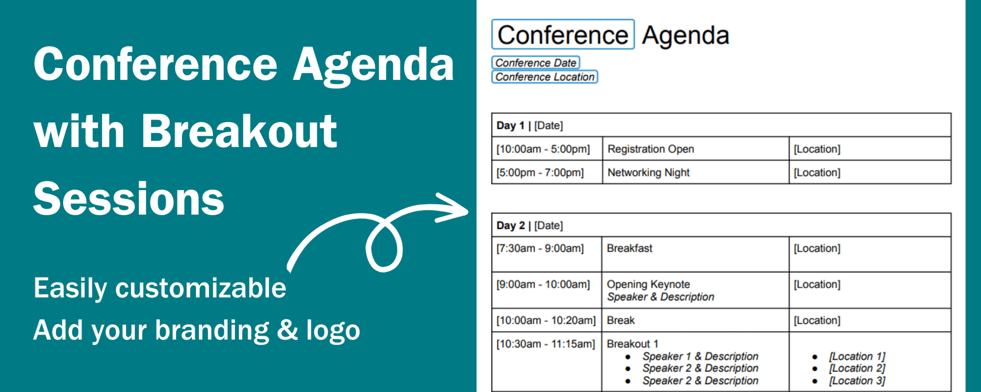 6 conference agenda examples and templates to improve engagement.